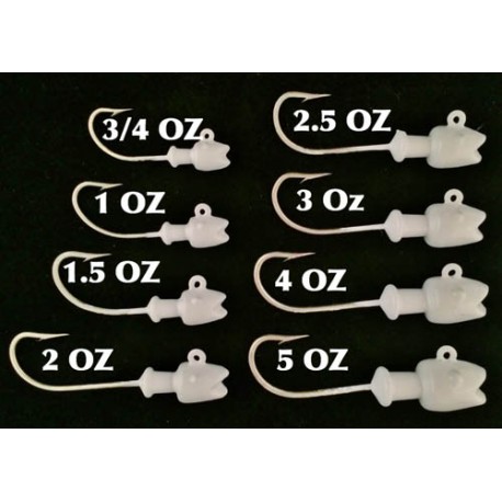 Smiling Bill Painted Jig Heads - Long Island Jigs And Flies